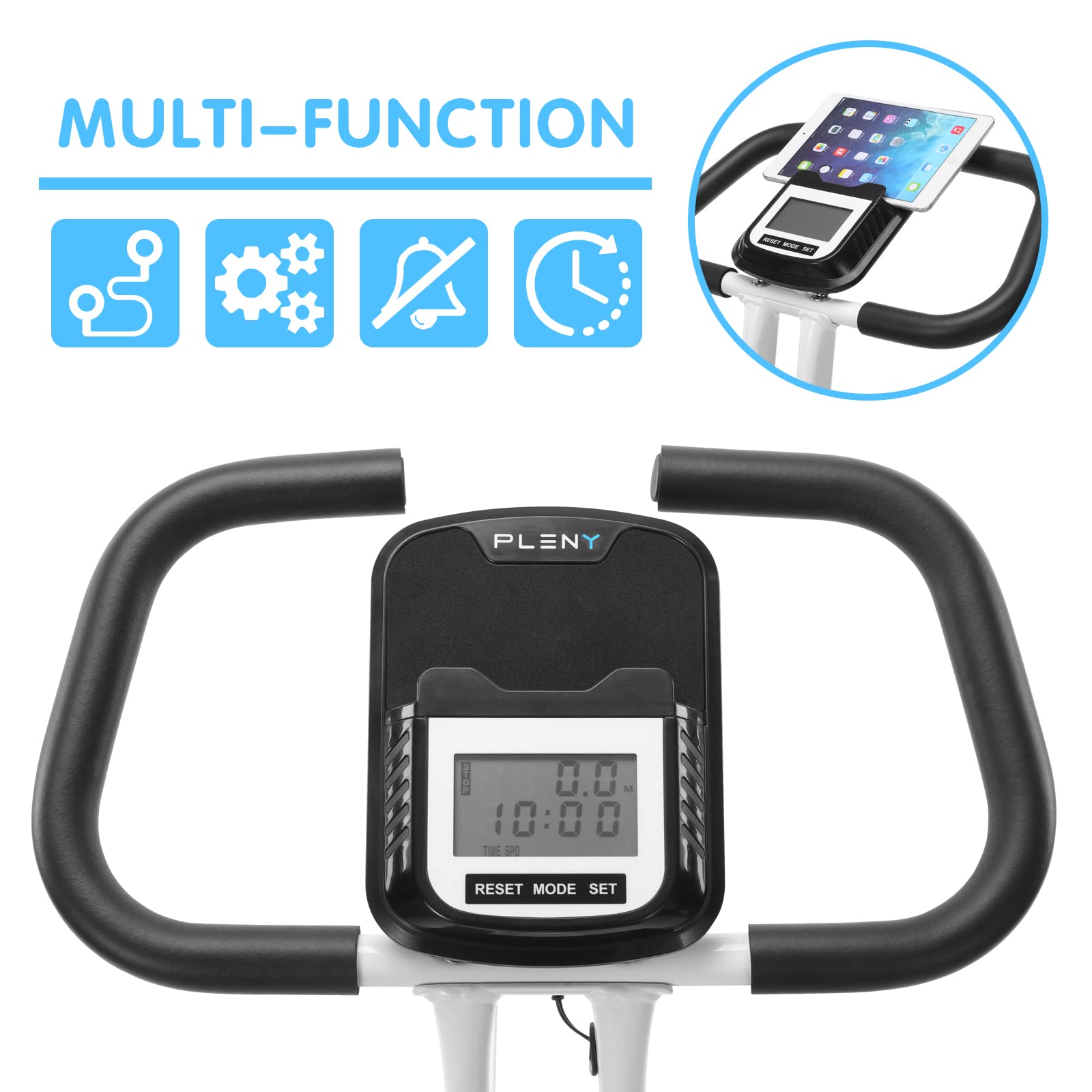 Buy BCAN Folding Exercise Bike Foldable Stationary Bike 330 LBS Weight ...