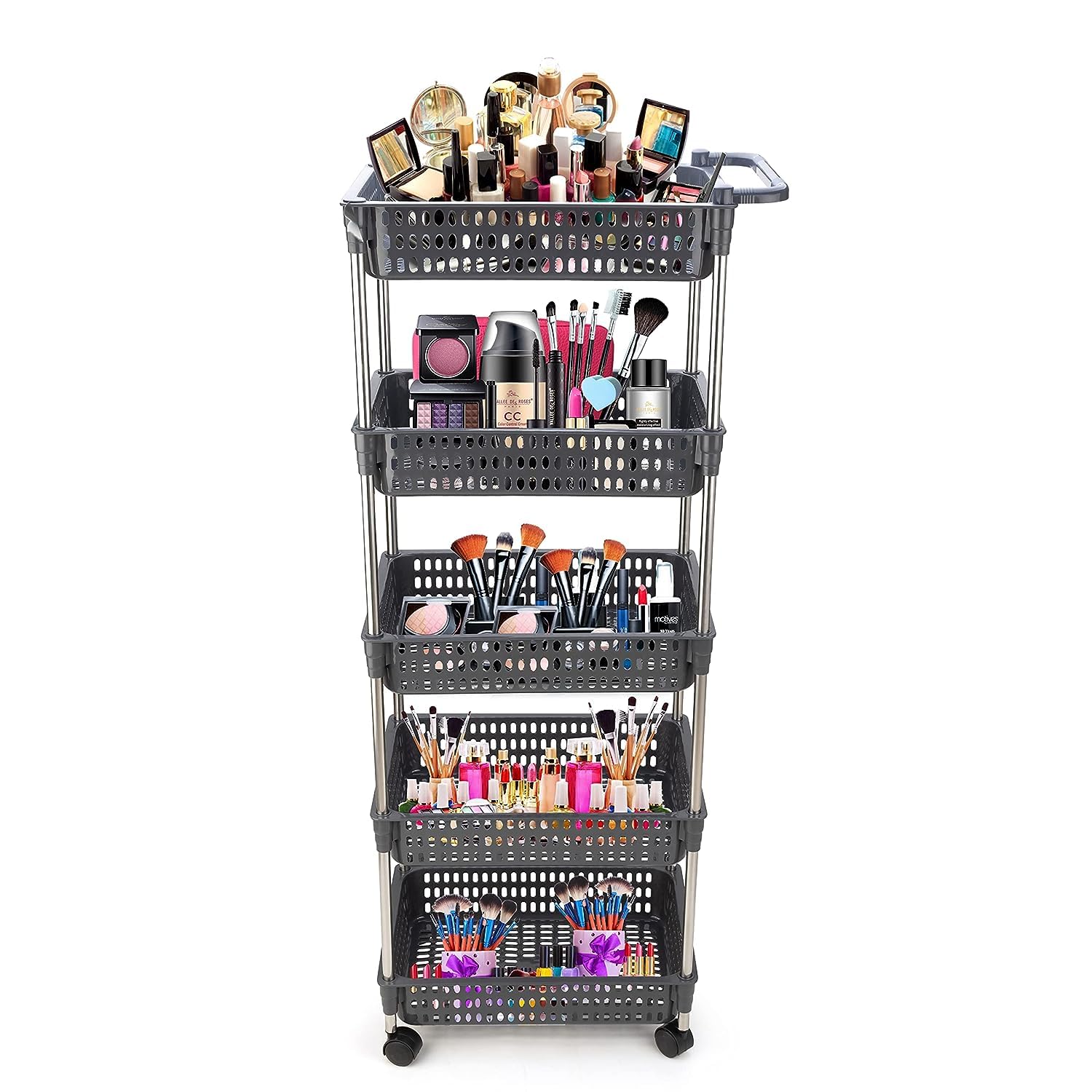 Rasvesh Plastic-Stainless Steel Fruit & Vegetable Stand Kitchen Trolley ...