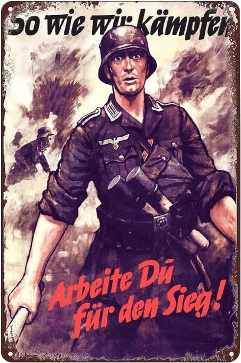Amazon.com: Memorial Day Decor WW2 German Soldier - Work for Victory As ...