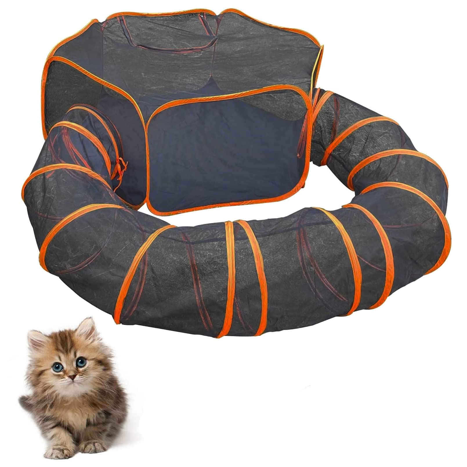Hamiledyi Outdoor Cat Enclosures Playground Cat Large Playpen Portable ...