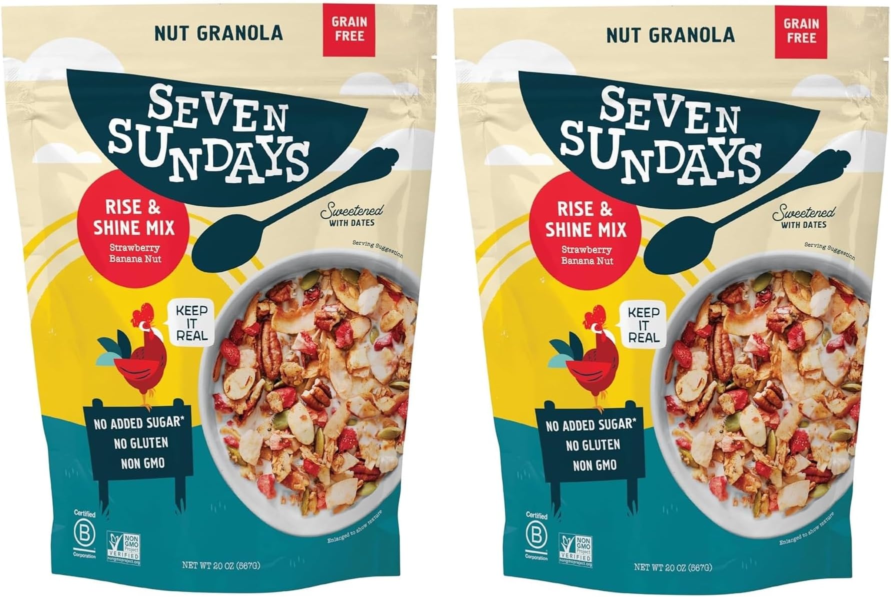 Amazon.com: Seven Sundays Oat Protein Cereal, Variety Pack, 8 Oz Bag ...