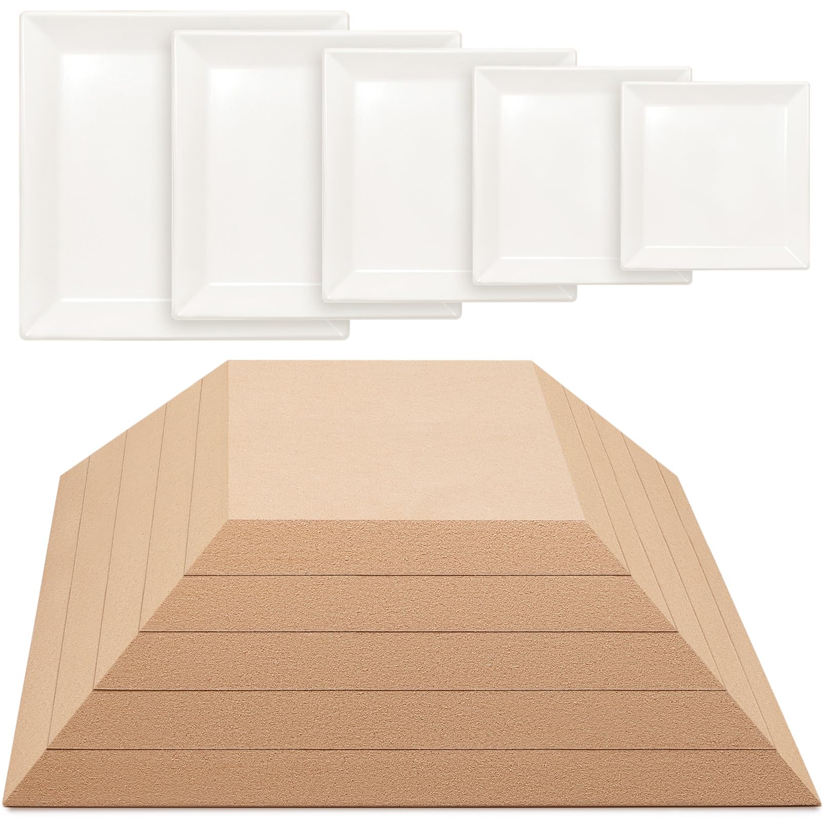 Amazon.com: Sunnychicc 5 Pcs Ceramic Mold for Clay Wooden Pottery Molds ...