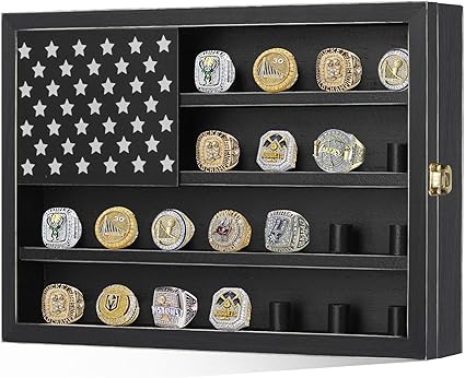 Amazon.com: Sports Ring Display Case 11"x15", Commemorative Storage Box ...