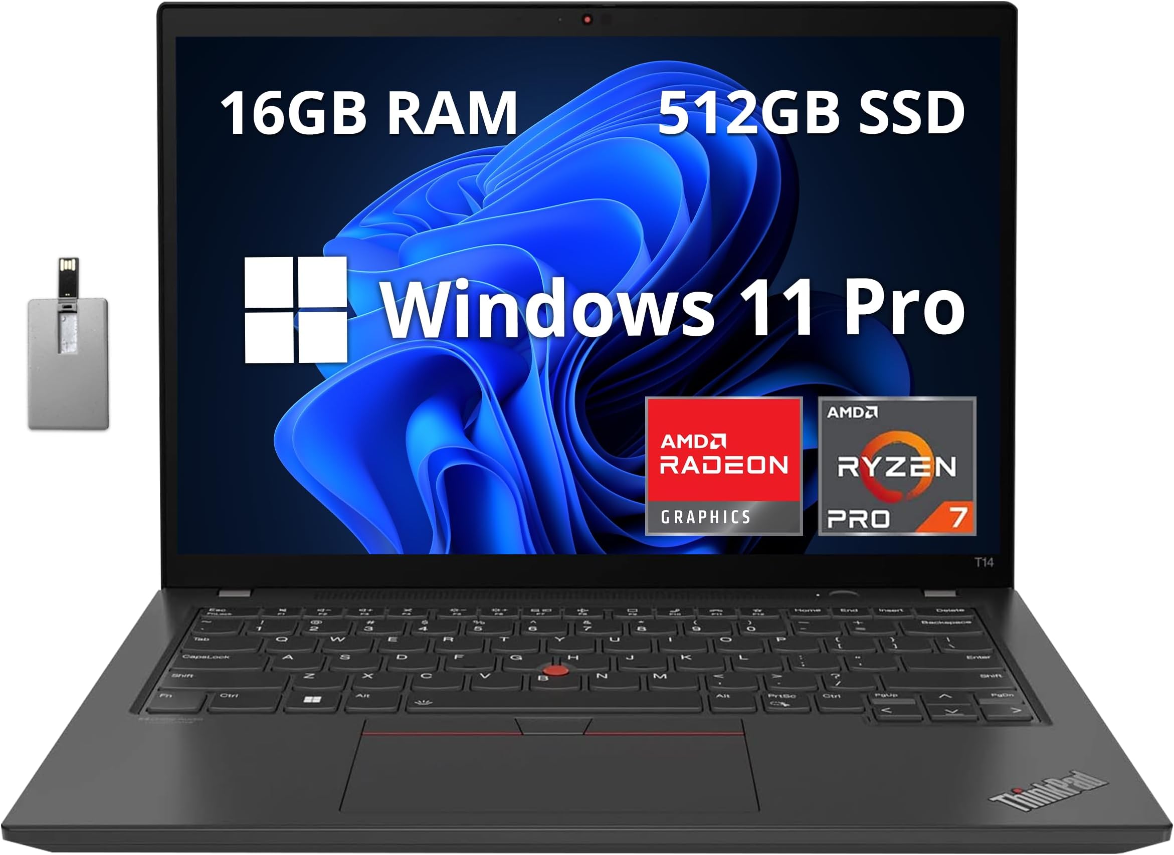 Amazon.com: Lenovo Thinkpad T14 Gen 3 14.0" WUXGA 300 nits Business ...