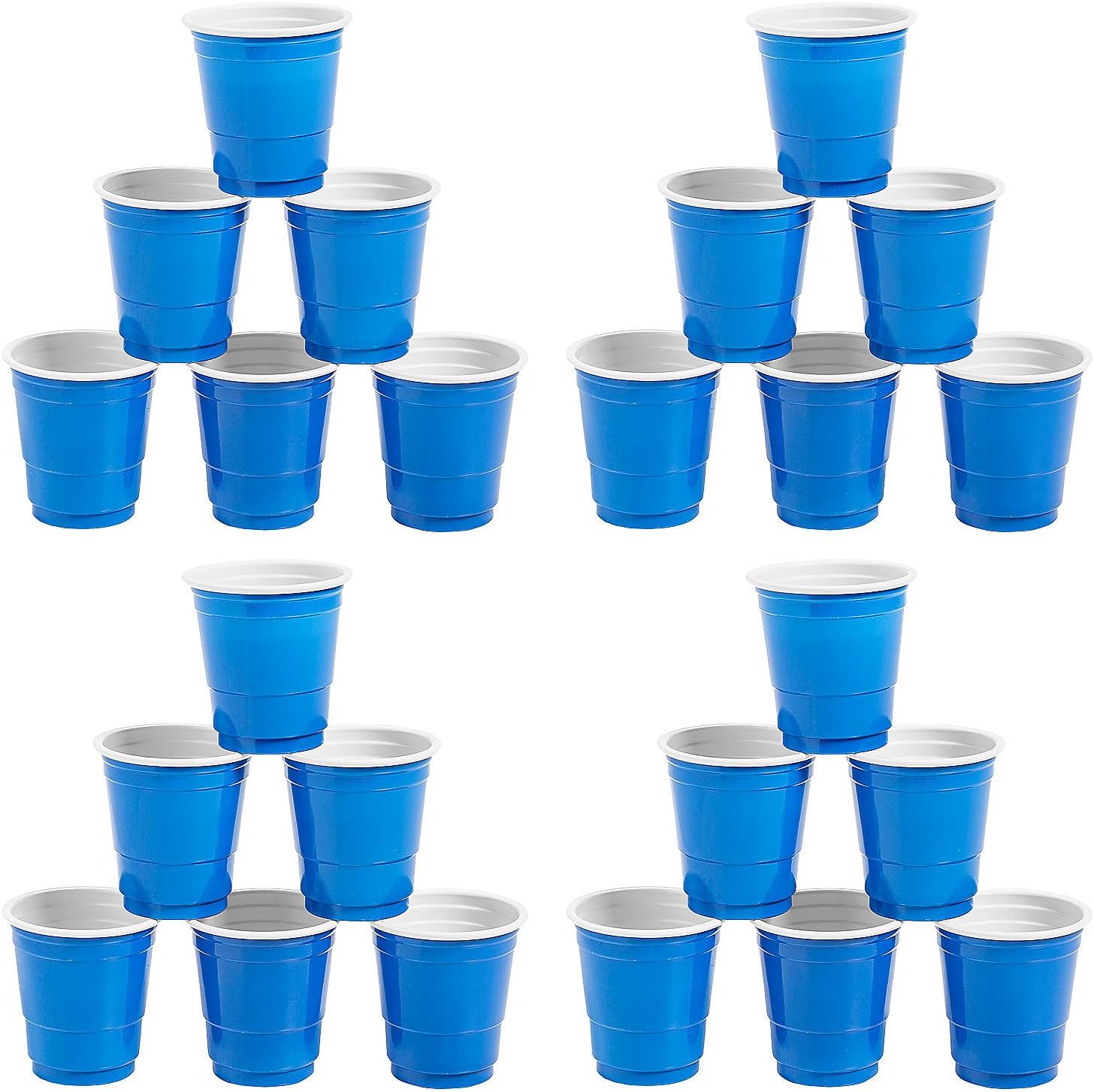 Amazon.com: Fun Express Blue Party Cup BPA-Free Plastic Shot Glasses ...