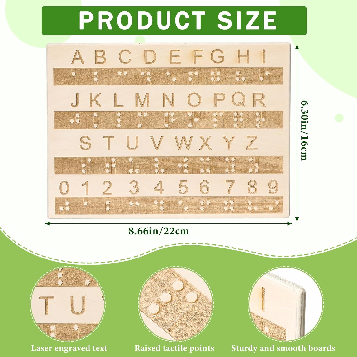 Wood Braille Fingerboard with 4 Line 28 Cells Nepal | Ubuy
