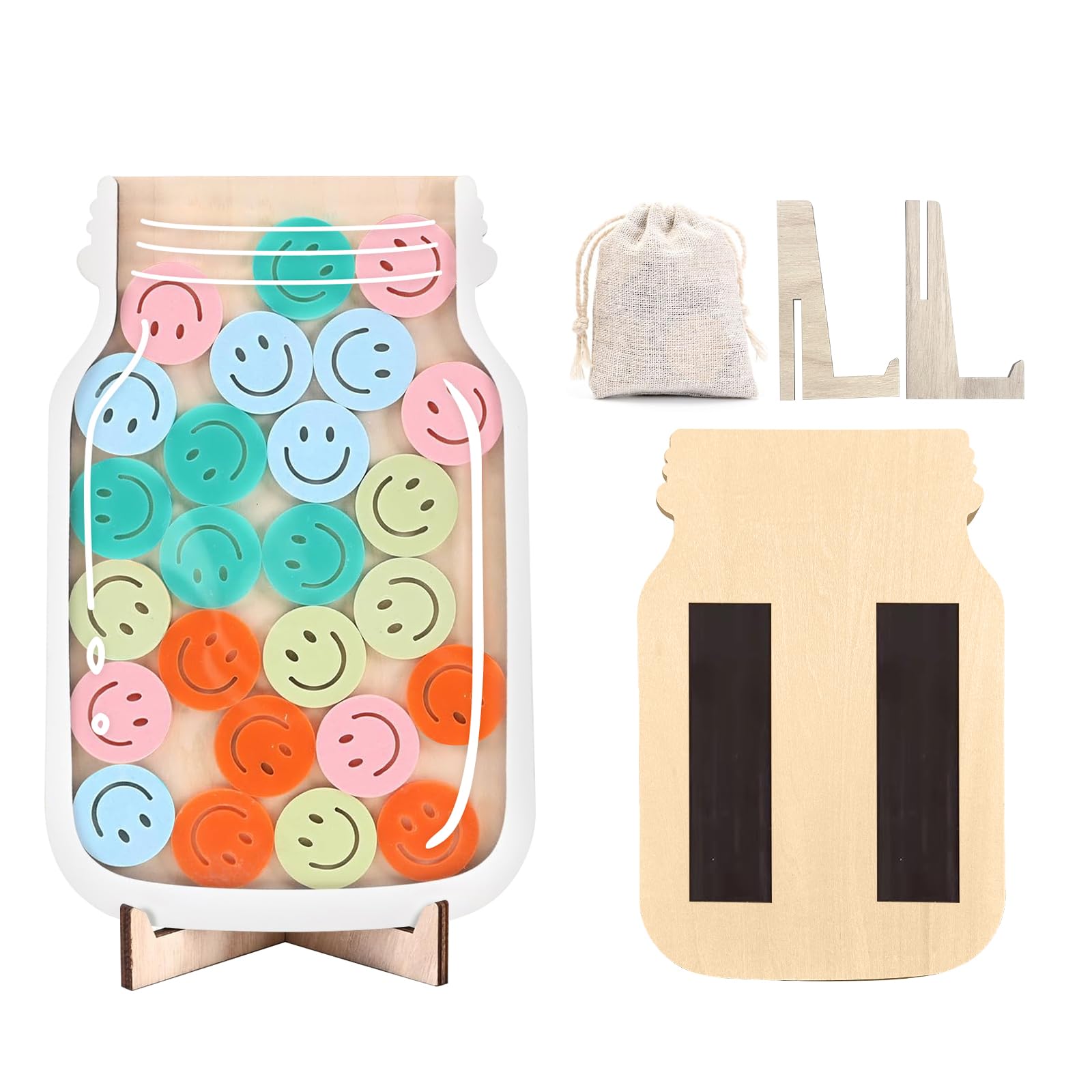 Amazon.com : Smiley Face Magnetic Reward Behavior Jar,Incentive Jar for ...