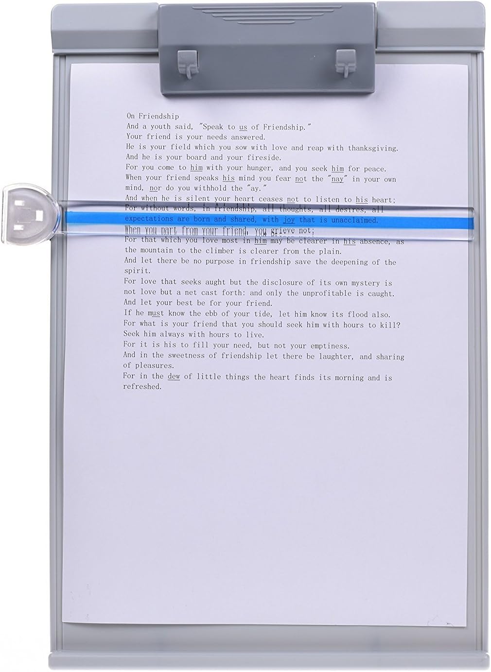 Amazon.com: Gray Plastic Desktop Document Holder, Book Holder ...