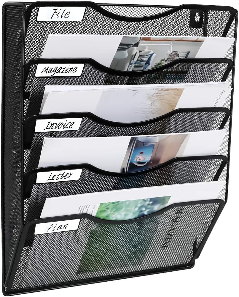 Amazon.com: Ultimate Office Mesh Wall File Organizer, 8 Tier Vertical ...