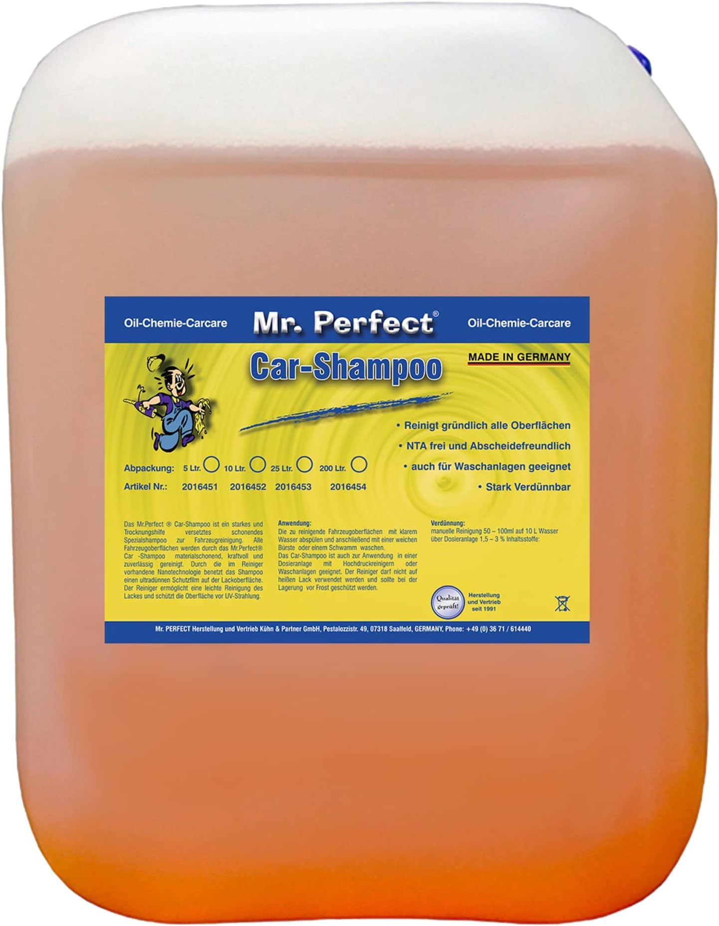 Mr. Perfect® Car Shampoo, Shampoing pour voiture avec effet déperlant ...