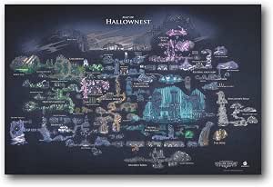 Amazon.com: Hollow Knight RPG Game Map Poster Wall Art Picture Painting ...