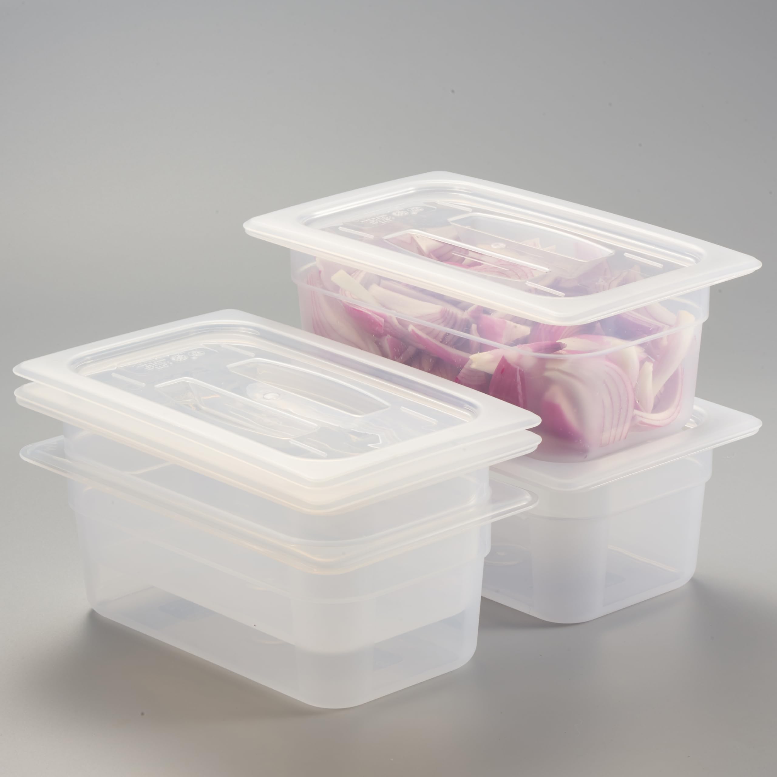 Snapklik.com : CURTA 4-Pack 1/4 Size 4" Deep Food Pan