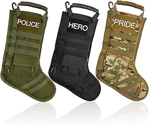Amazon.com: Personalized Tactical Christmas Stocking, with Handle,MOLLE ...