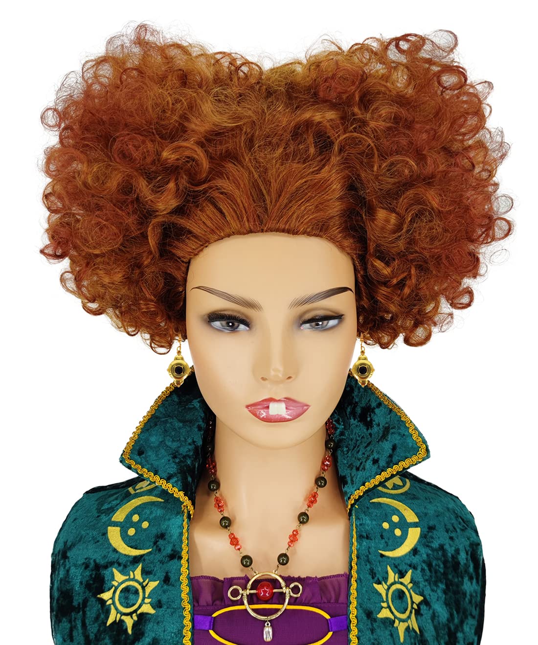 Amazon.com: Mildiso 5pcs Set Brown Wig for Winifred Sanderson Costume ...