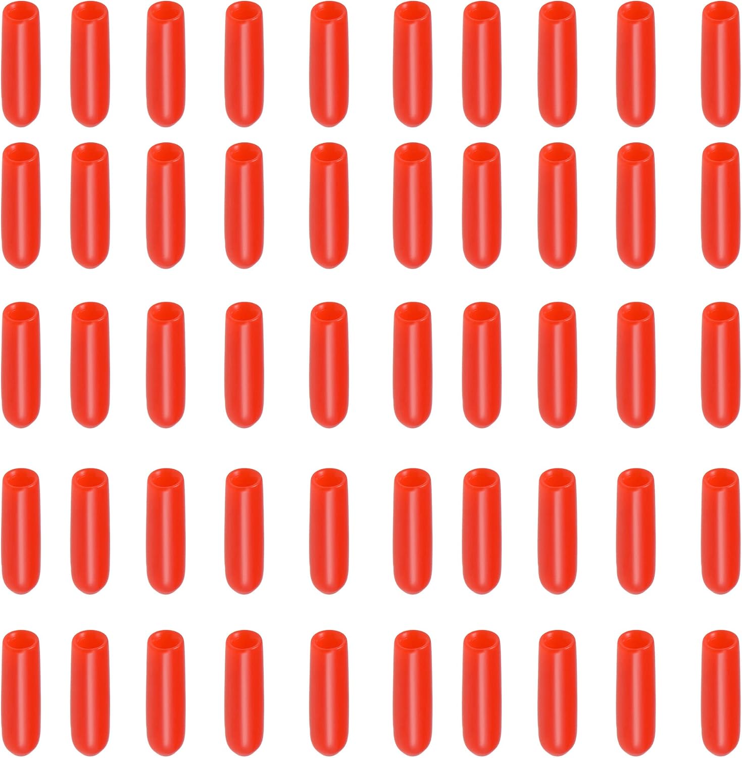 50PCS Round Rubber End Caps,3mm End Cap PVC Plastic Cable Wire Thread ...