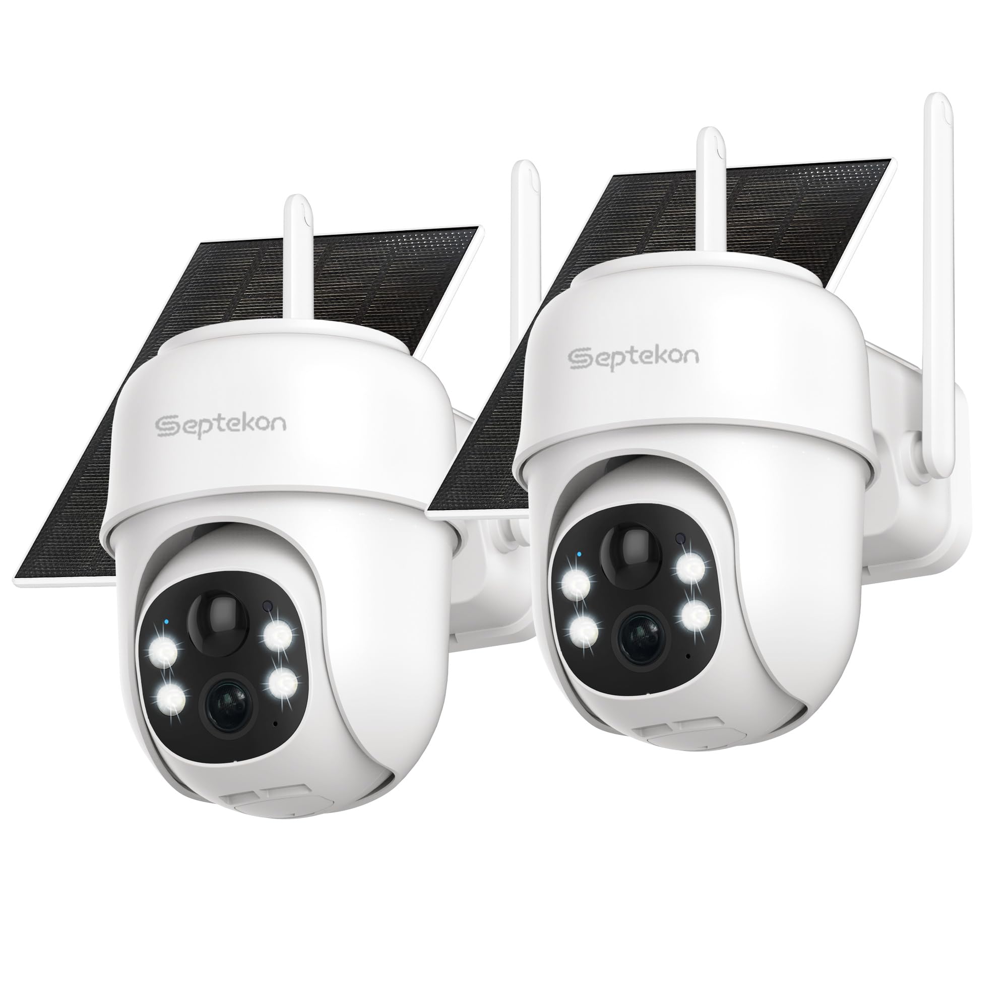 Amazon.com : Septekon 360°PTZ Security Cameras Wireless Outdoor 2 Pack ...