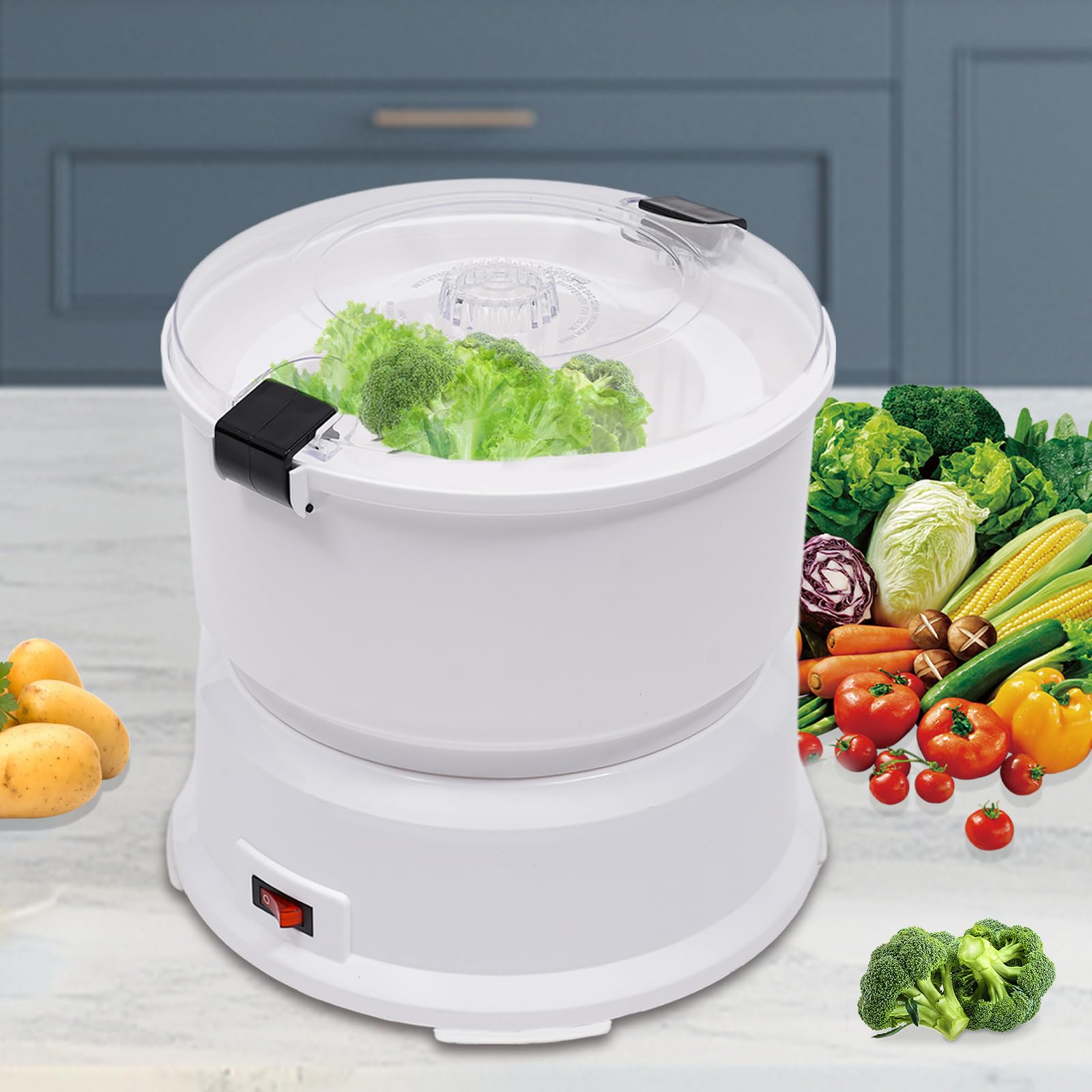 Amazon.com: Ageanbri Commercial Electric Potato Peeler Machine, 85W ...