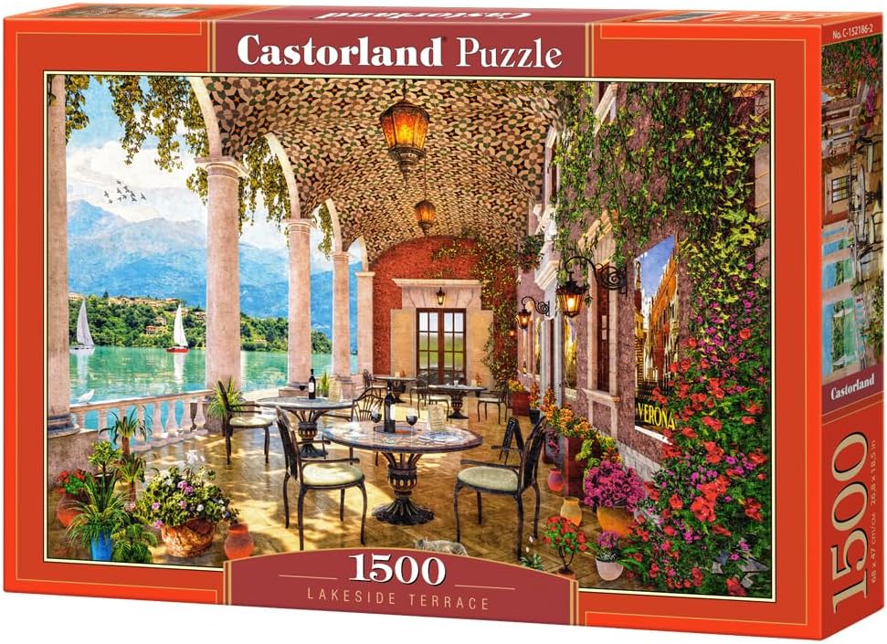 Amazon.com: CASTORLAND 1500 Piece Jigsaw Puzzles, Lakeside Terrace ...