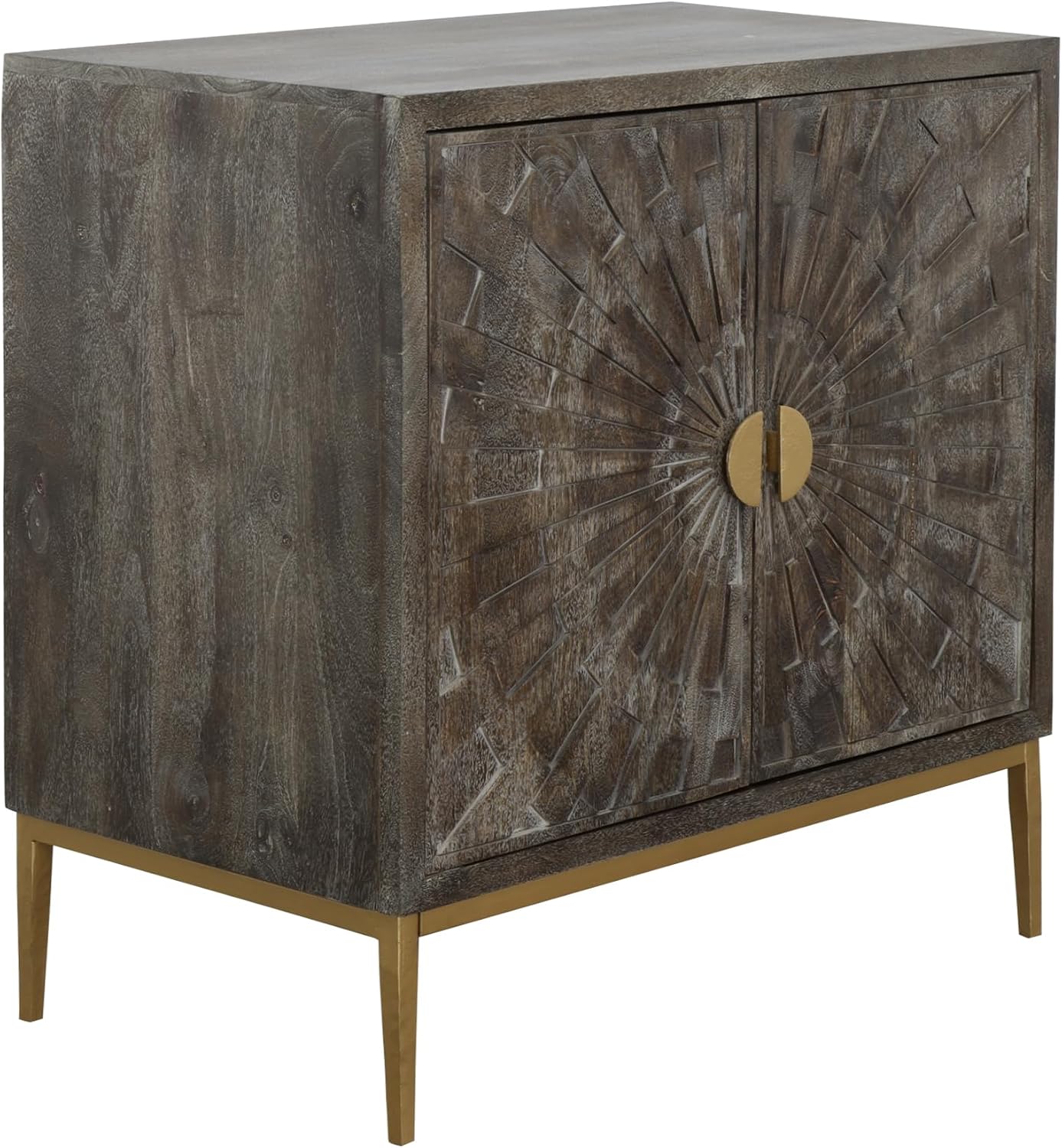 Amazon.com: Coast to Coast Gabriella Contemporary Solid Mango Wood ...