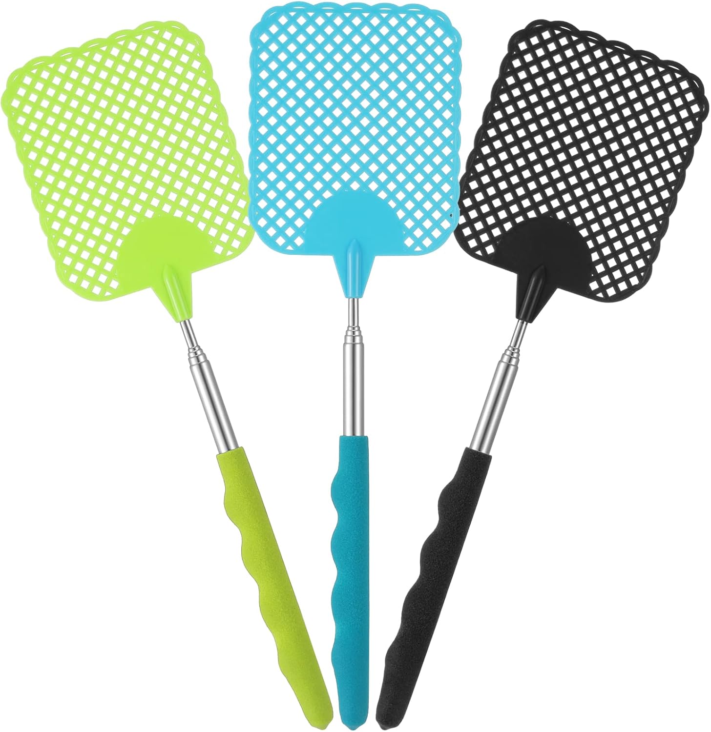 Amazon.com: MELANIE'S POWER 3 Pcs Fly Swatter Telescopic Flyswatters ...