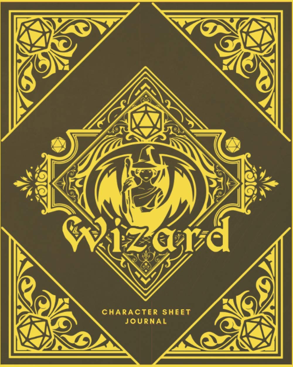 Wizard Character Sheet Journal: DnD Notebook With 50 Character Pages ...
