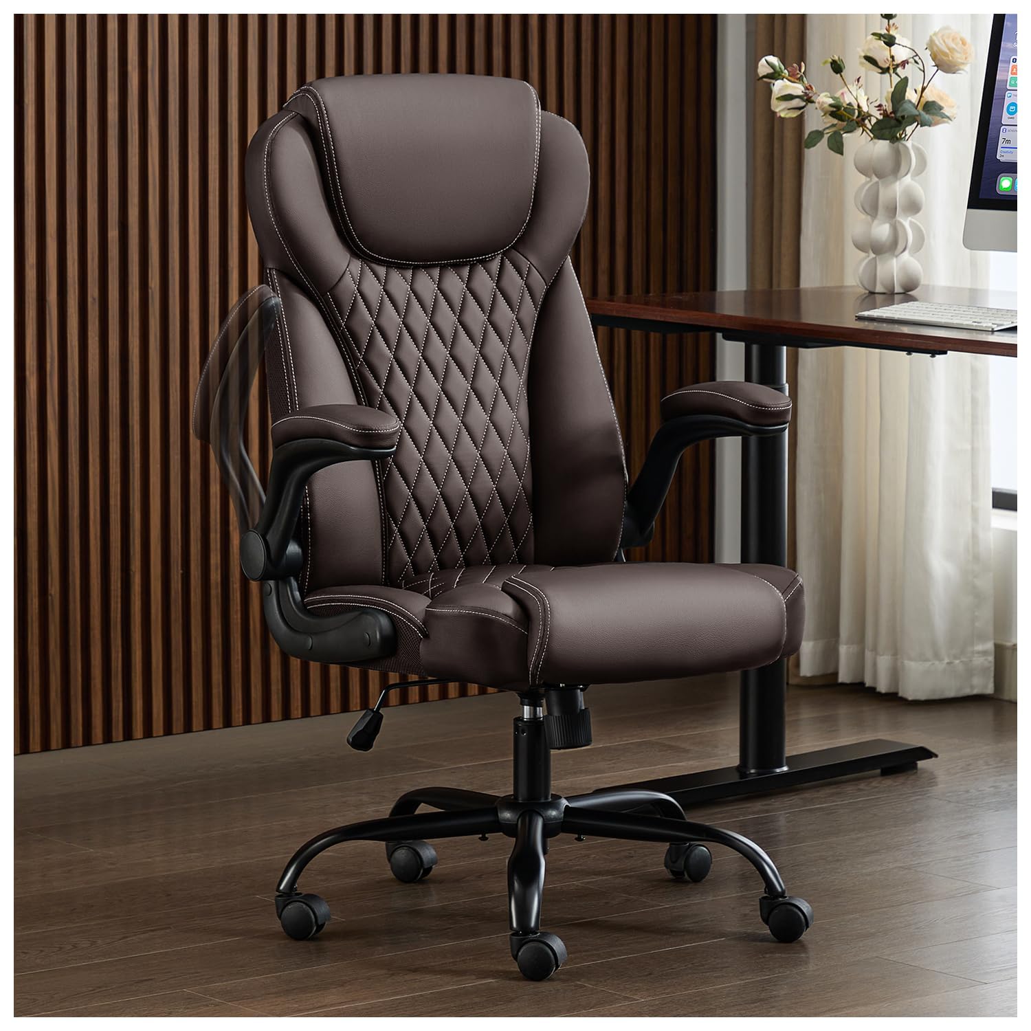 Chairtech Office Chair, Executive Leather Home Office Desk Chairs ...