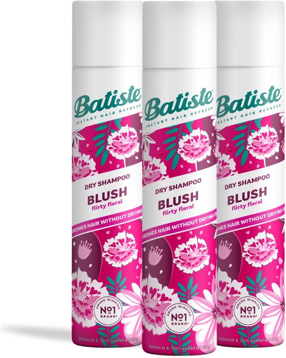 Batiste Dry Shampoo in Blush 200ml, Floral & Flirty Fragrance, No Rinse ...