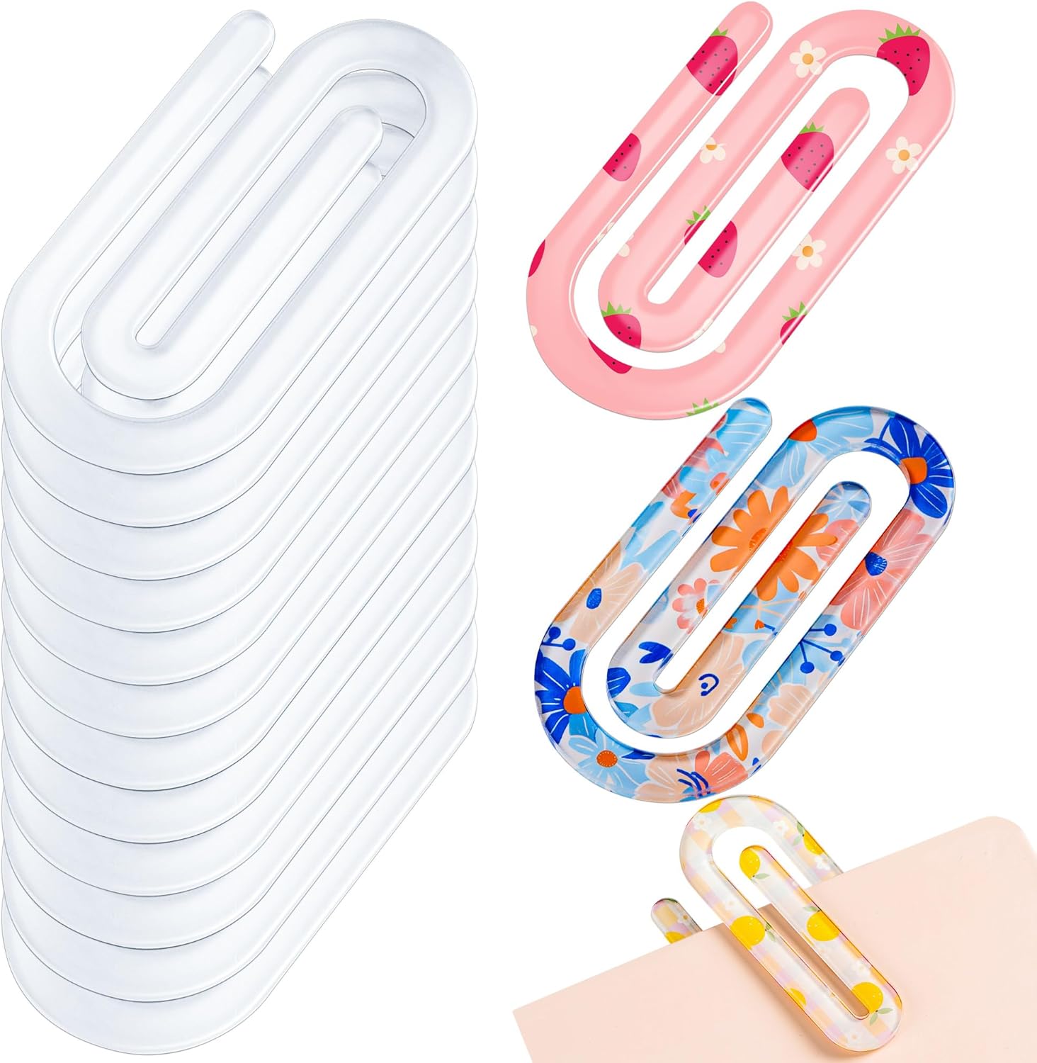 Amazon.com : 12 Pcs Sublimation Paper Clips Blanks Jumbo, 4x2 Inch ...