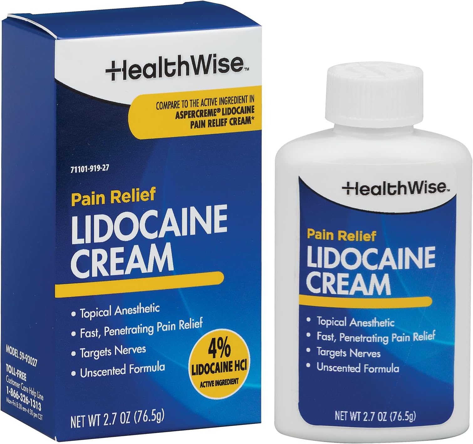 Amazon.com: HealthWise Maximum OTC Strength Lidocaine Cream | Numbs ...