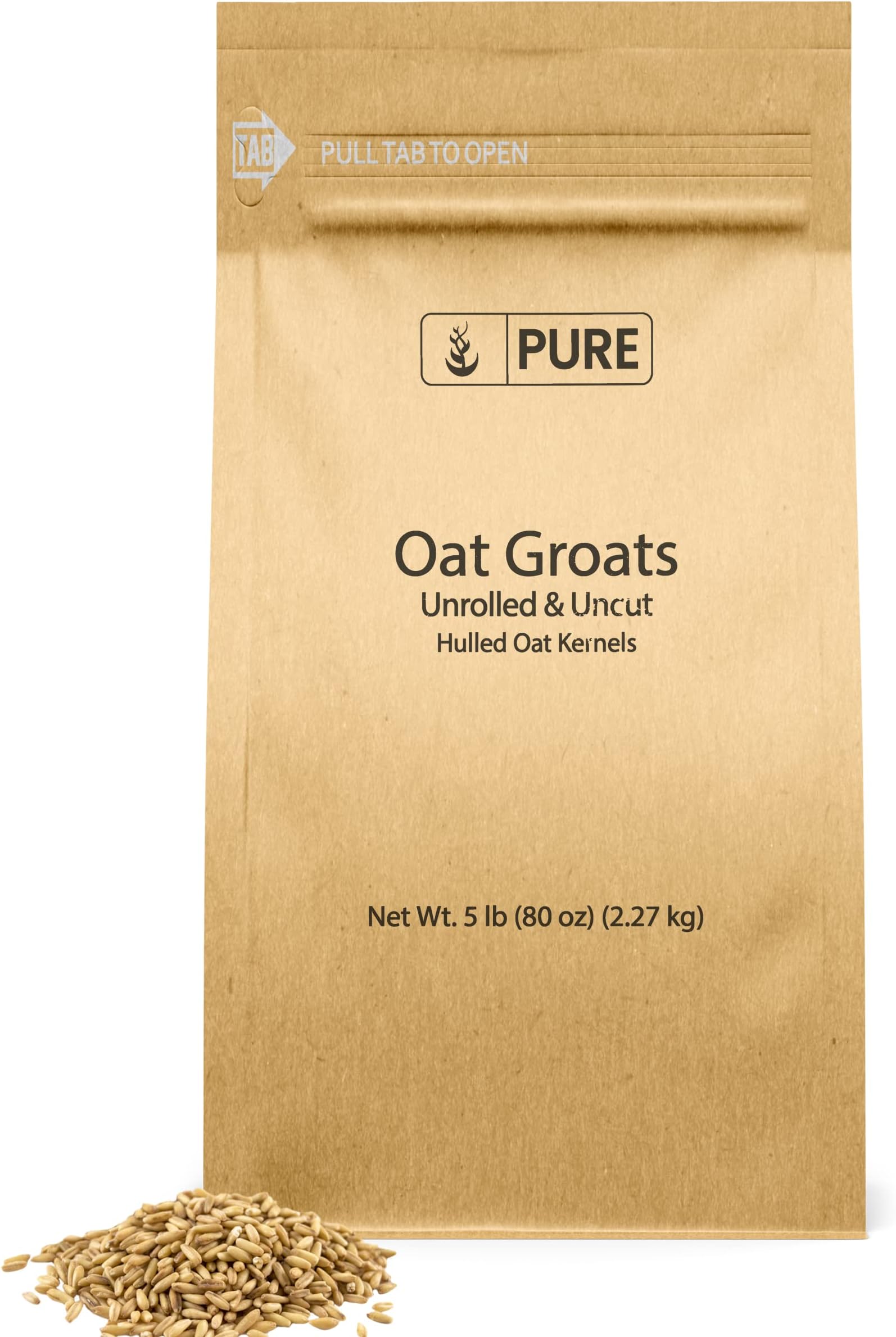 Amazon.com: Pure Original Ingredients Oat Groats (3 lb), Whole, Uncut ...