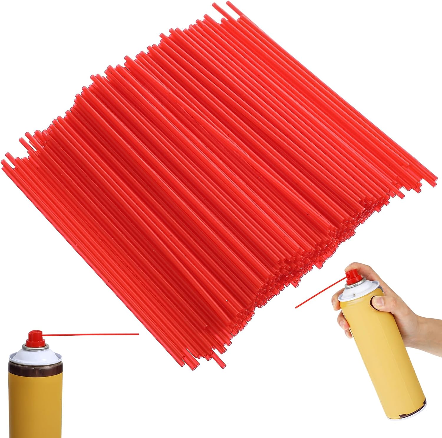 Amazon.com: Sibba 300Pcs Spray Can Straws, 4.72in Aerosol Spray Can ...