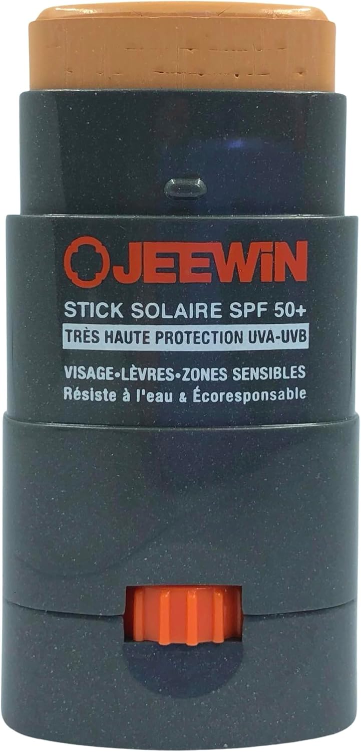JEEWIN Stick Protecteur Solaire SPF50+ WATER RESISTANT (SABLE) : Amazon ...