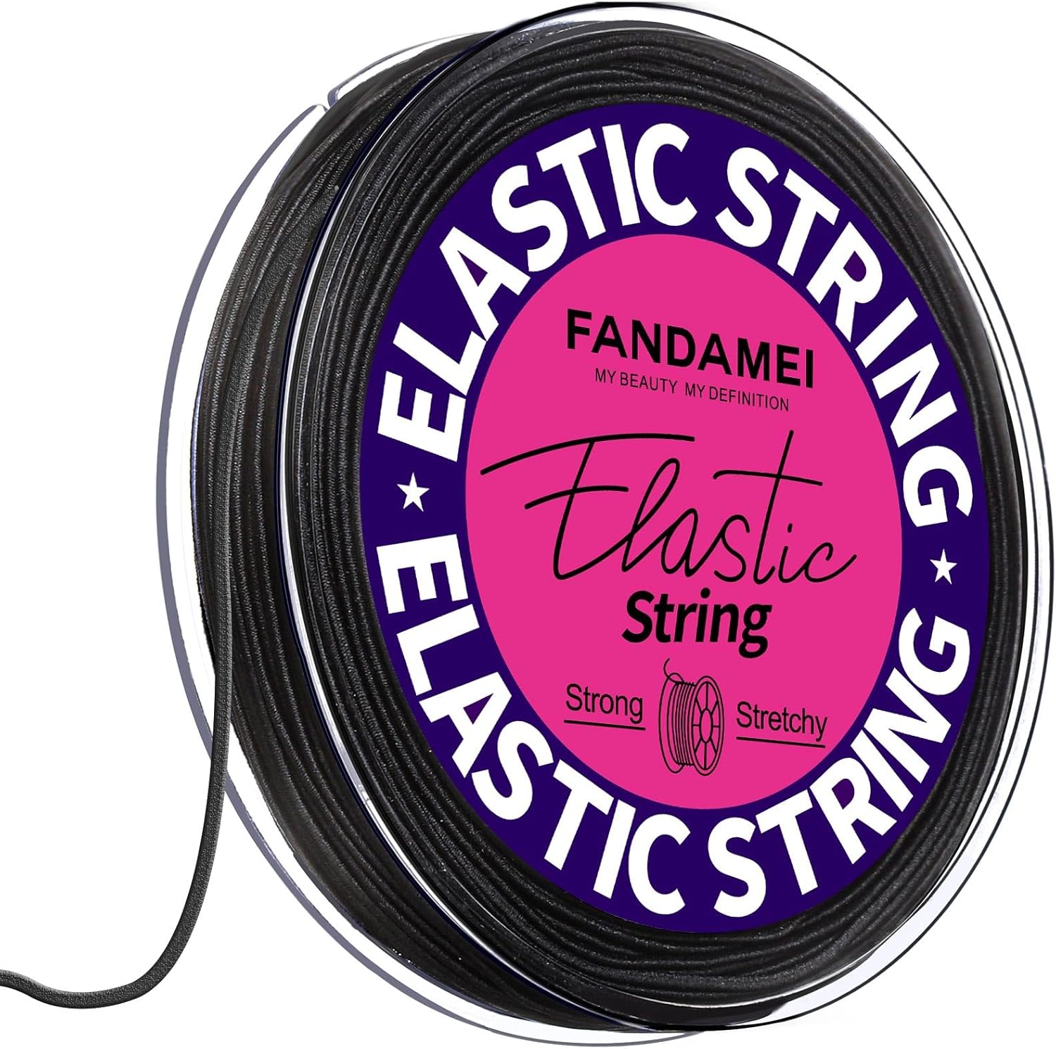 Amazon.com: FANDAMEI 1mm Elastic String for Beading, Elastic Cord ...