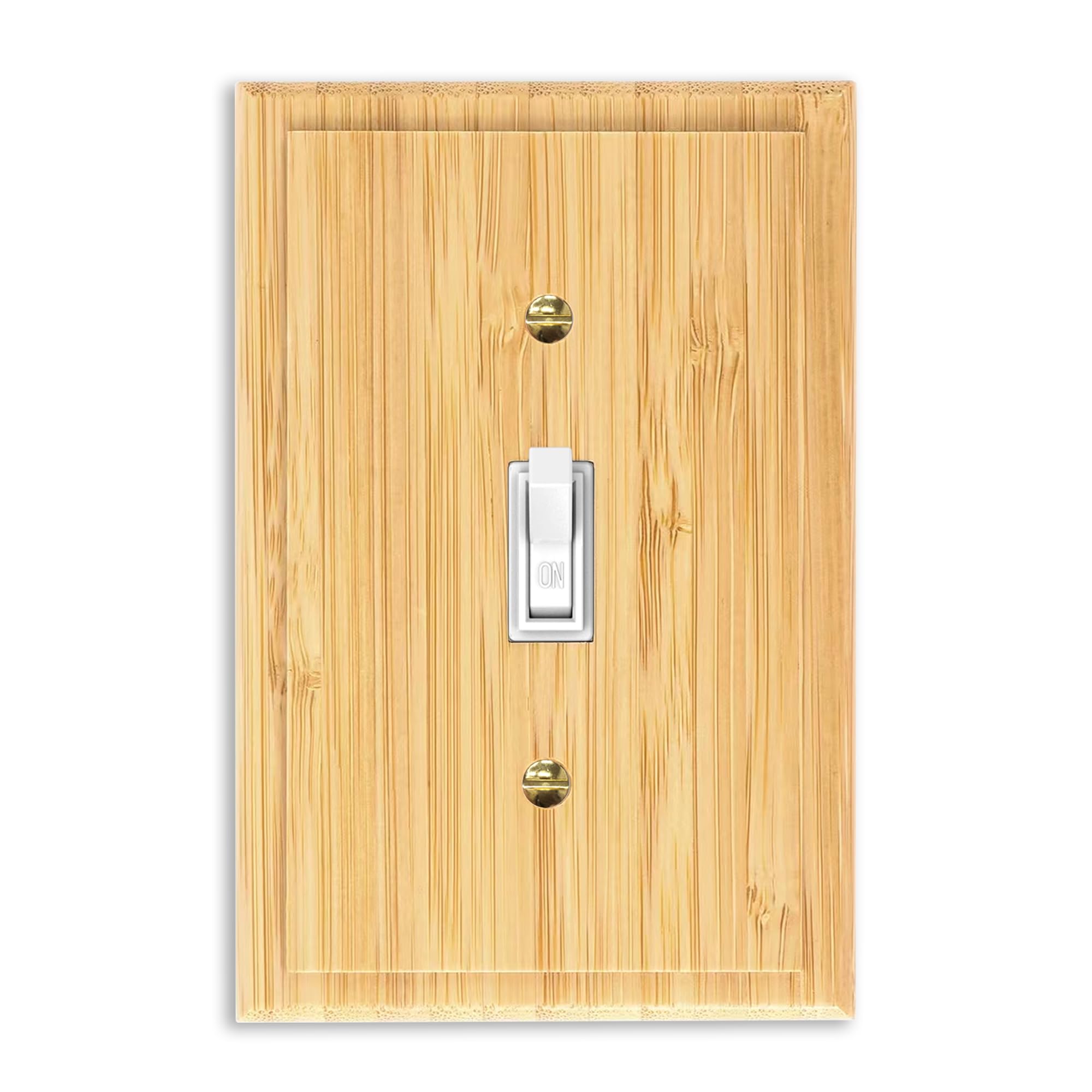 Solid Wood Single Toggle Light Switch Plate 4.8" X3.14" Light Switch ...