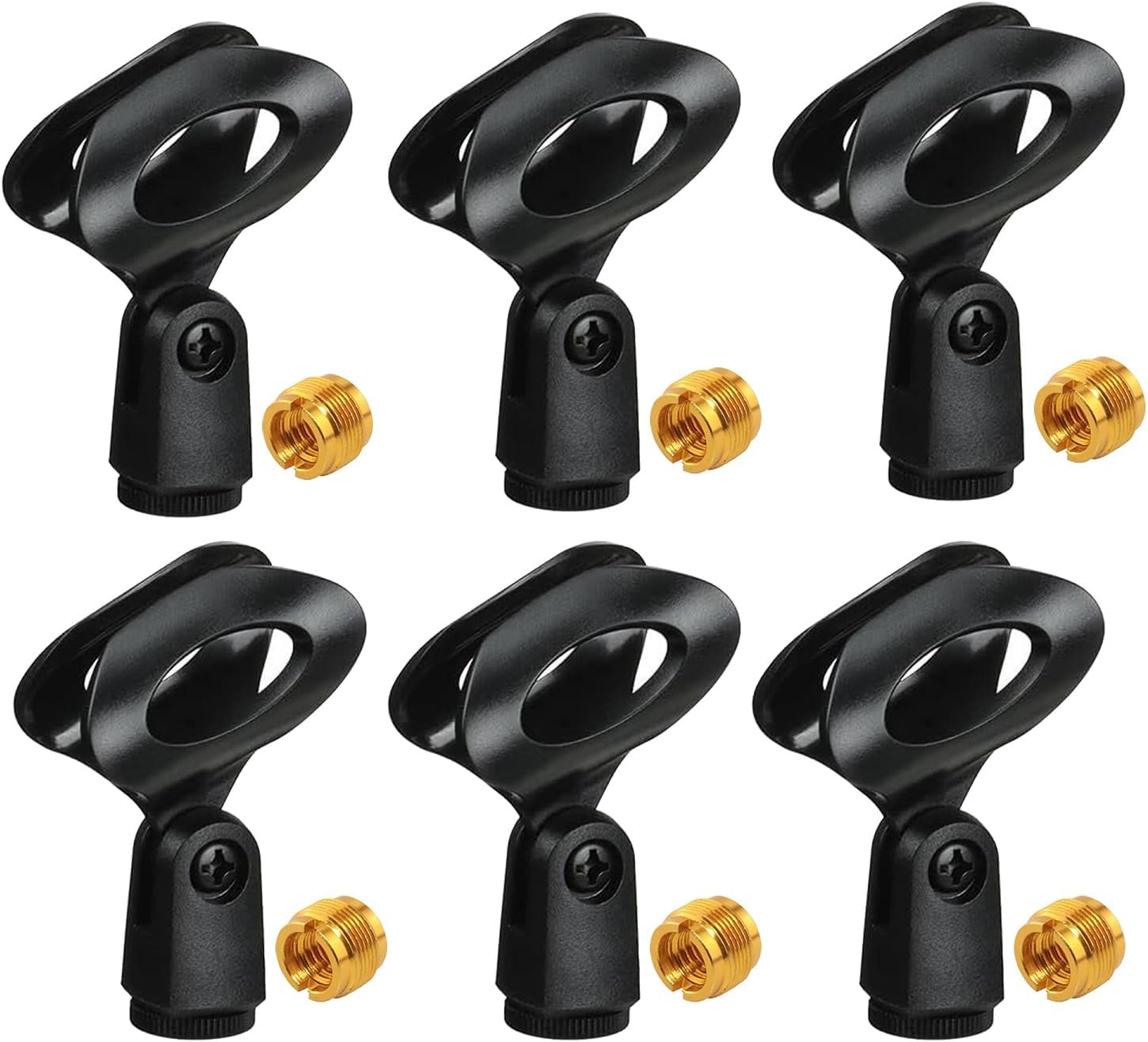 Amazon.com: 5 Core Mic Clips for Stands 6 Pieces Microphone Clip Holder ...