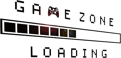 Amazon.com: Wall Decal Gaming Game Zone Loading Gamer Kids Room Decor ...