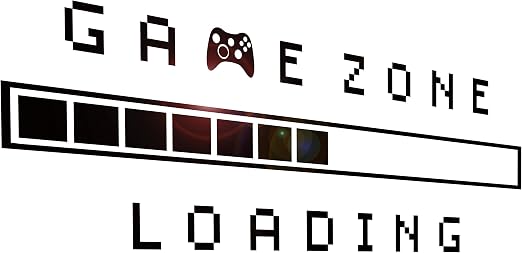 Amazon.com: Wall Decal Gaming Game Zone Loading Gamer Kids Room Decor ...