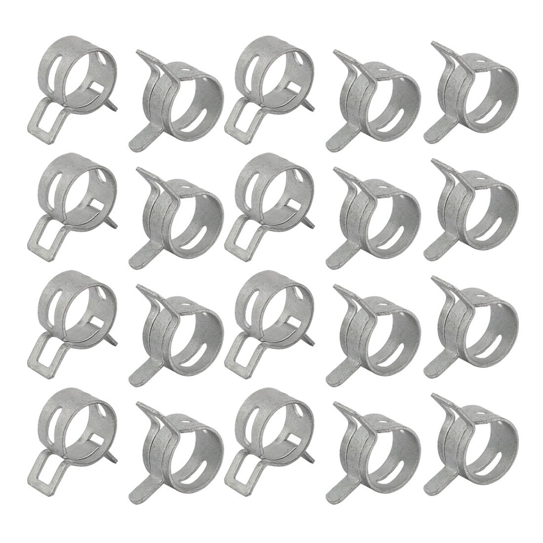 uxcell 20pcs 12mm Spring Band Type Action Fuel Hose Pipe Low Pressure ...