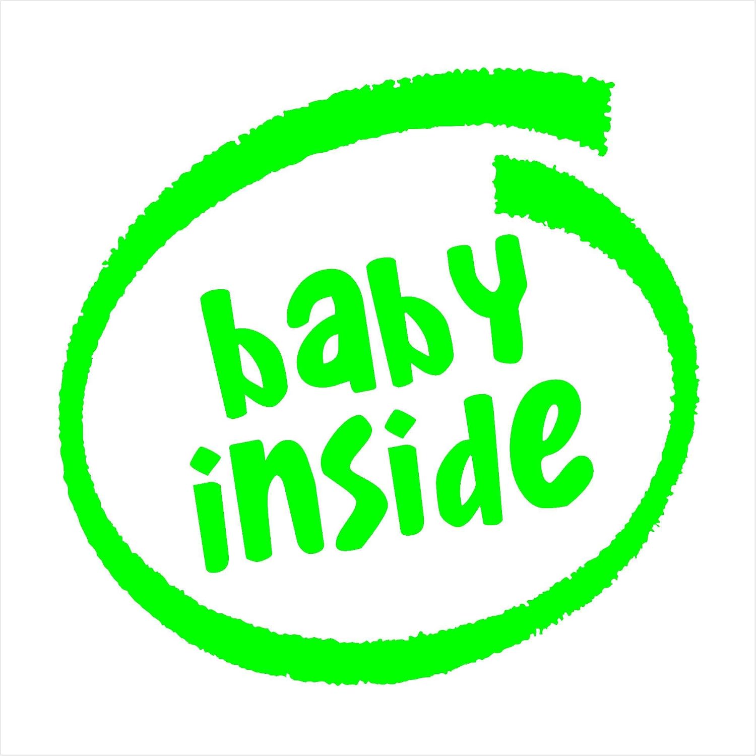 Amazon.com: Baby Inside - On Board - Vinyl Car Decal Sticker Vinyl ...