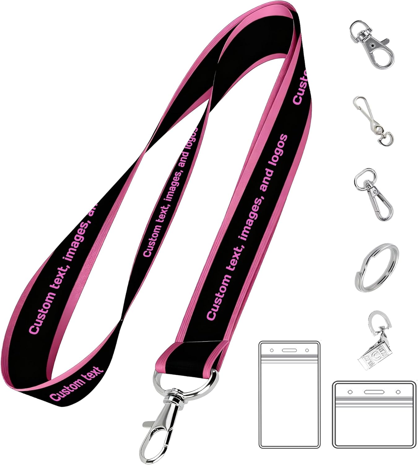 Amazon.com: Custom Lanyards Personalized Lanyards Bulk 50-5000PCS for ...