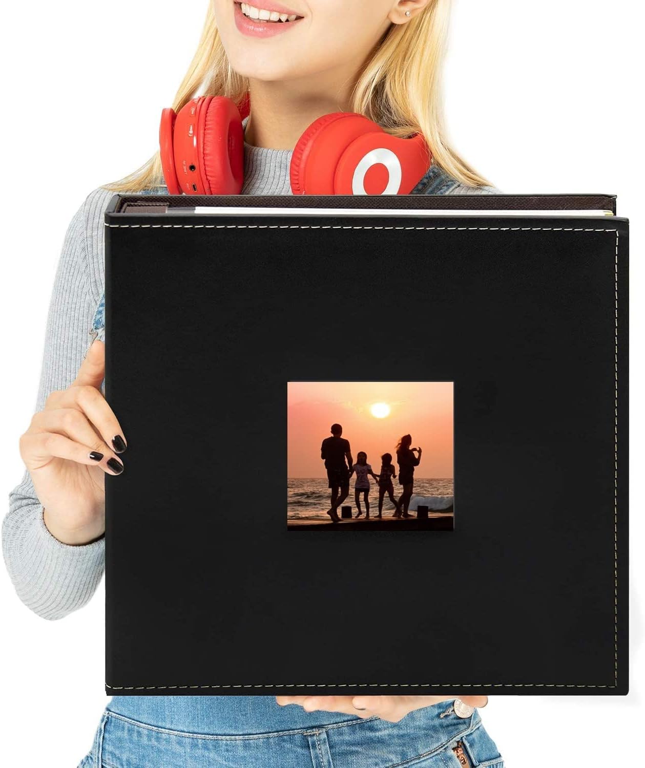 Amazon.com: Golden State Art, Self Adhesive Magnetic Photo Album, Self ...