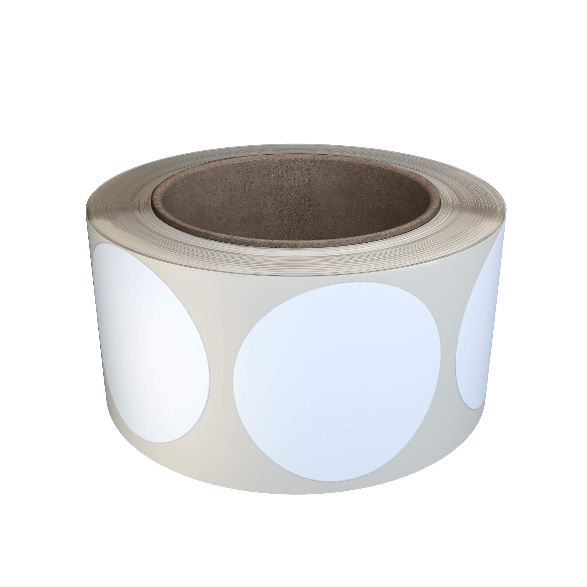 Amazon.com : Royal Green White Round Circle Sticker 2 inch Diameter dot ...