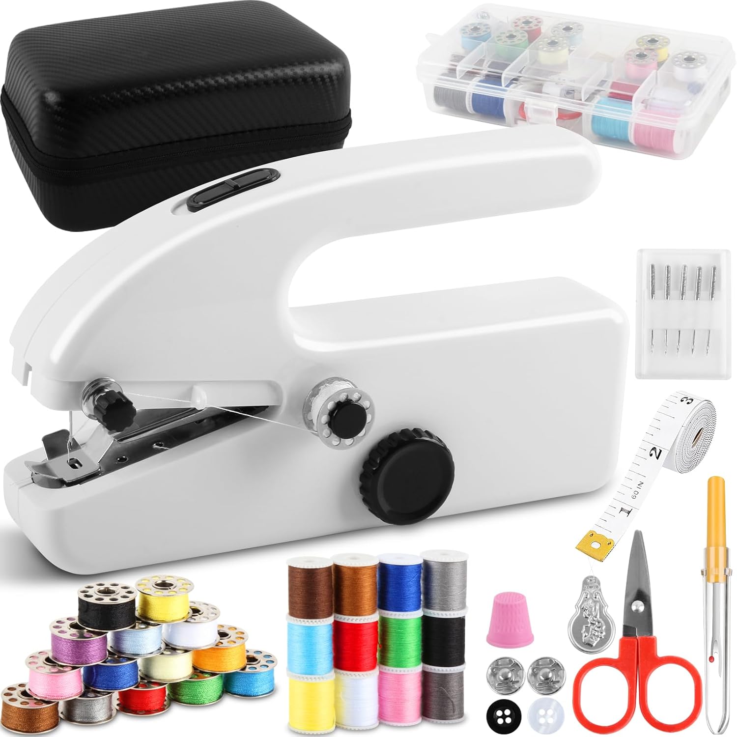 Amazon.com: Handheld Sewing Machine for Beginners, Mini Portable ...