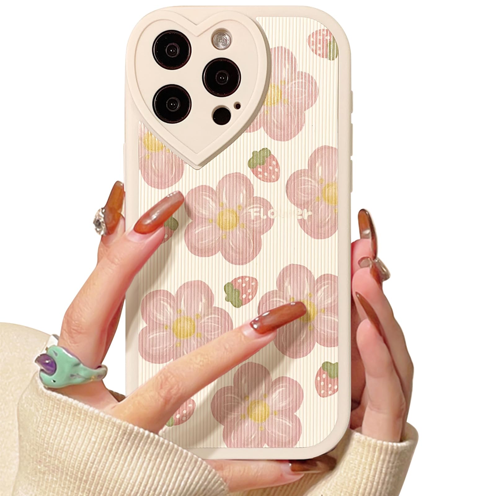 Amazon.com: Lovmooful Compatible for iPhone 14 Pro Case Cute Oil Flower ...