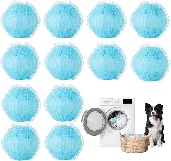 Amazon.com: 12Pcs Pet Hair Remover for Laundry, Reusable Dog and Cat ...