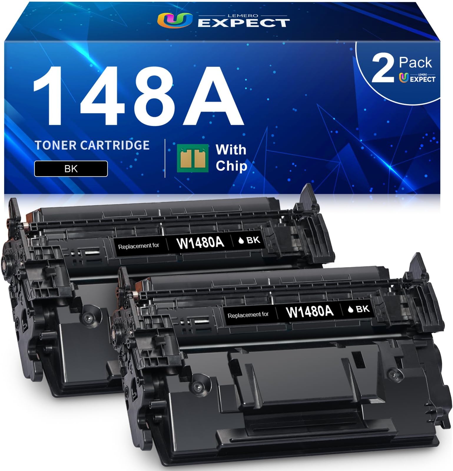 Amazon.com: 148A Toner Cartridge Black with Chip Compatible Replacement ...