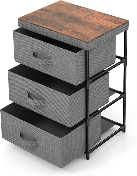 Multigot Chest of Drawers, Fabric Storage Drawer Cabinet with 2/3 ...