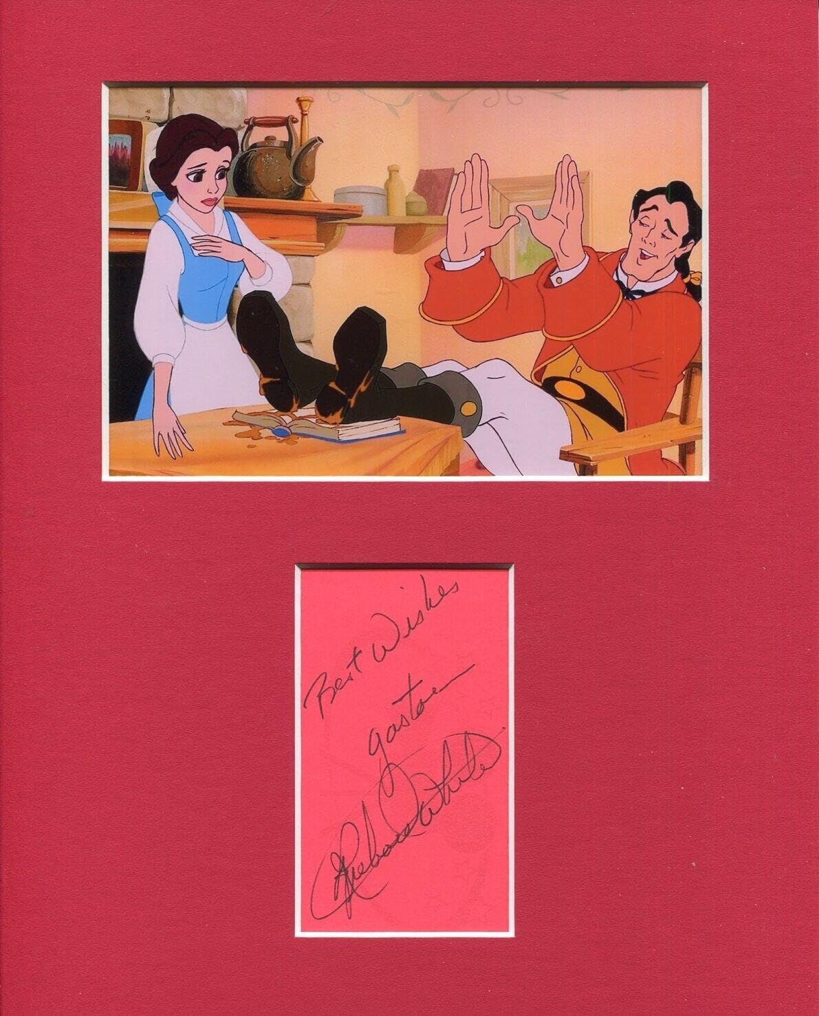 Richard White Disney Beauty and the Beast Gaston Signed Autograph Photo ...