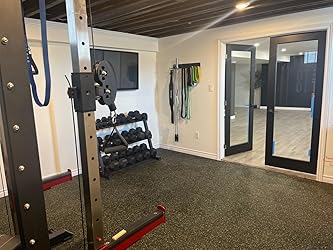 Double Circle Gym Rack Organizer with 12 Hooks, Multi-Purpose Workout ...