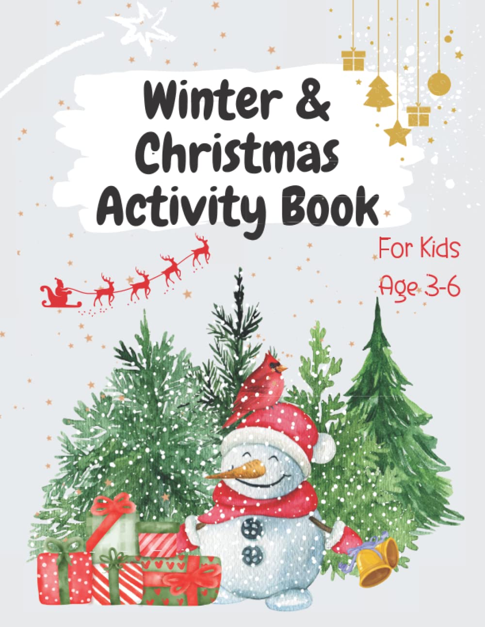 Buy Winter & Christmas Activity Book For Kids Age 3-6: More than 80 ...